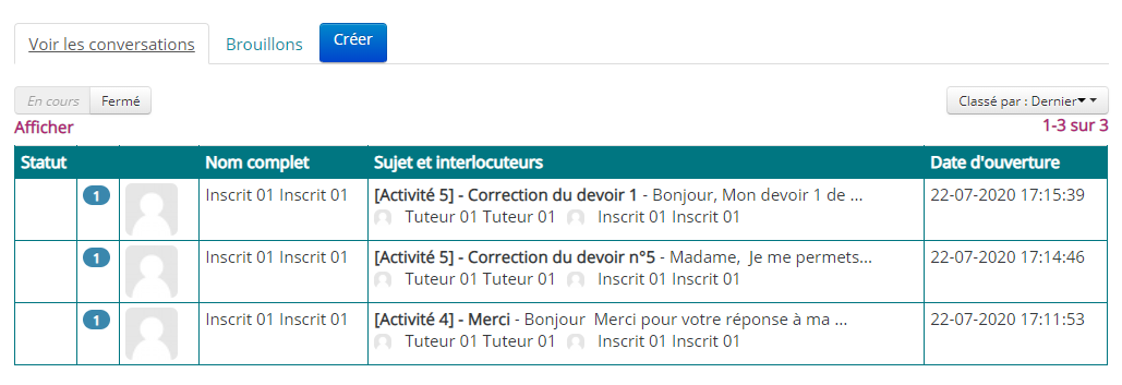 Utiliser Dialogue (Moodle) pour assurer le tutorat électronique